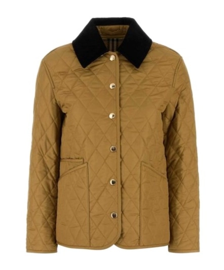 Burberry Long Sleeved Quilted Jacket - Beige