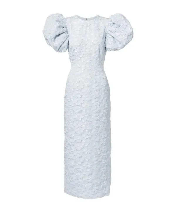 ROTATE BY BIRGER CHRISTENSEN Floral Jacquard Dress - White
