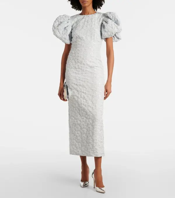 ROTATE BY BIRGER CHRISTENSEN Floral Jacquard Dress
