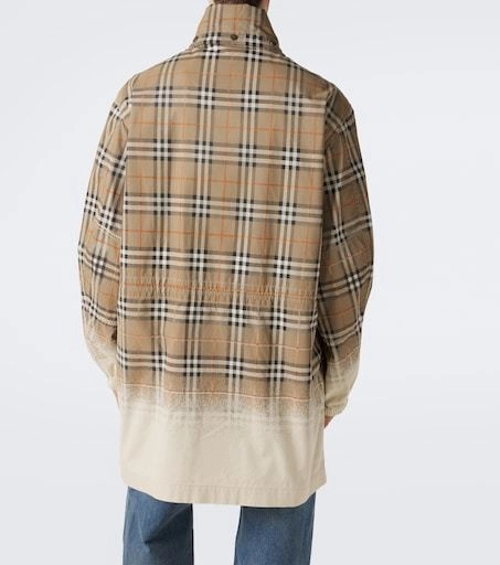 Burberry Plaid Cotton Coat