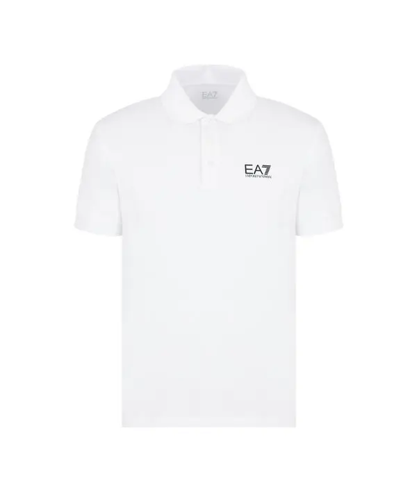 EA7 Core Identity Logo Polo Shirt - White