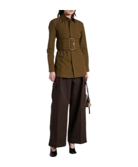 Burberry Belted Cotton Overshirt