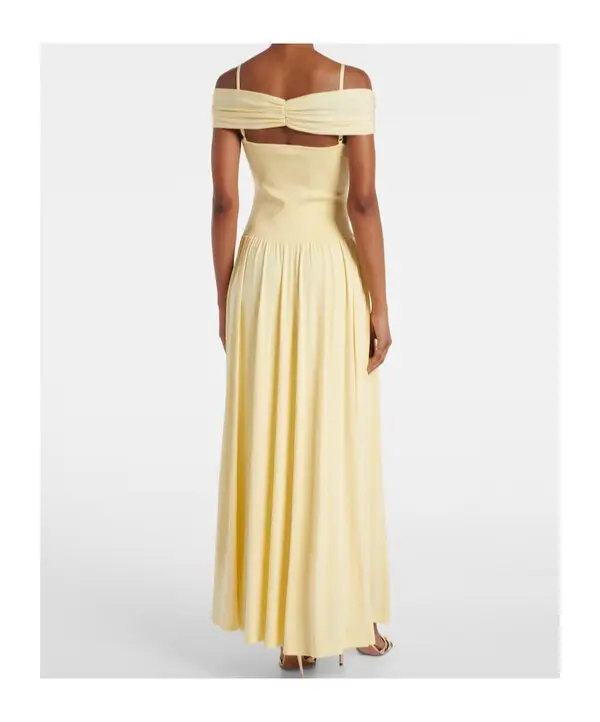 Simkhai Amarantha Draped Jersey Maxi Dress