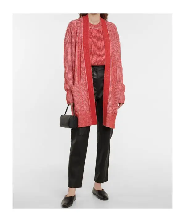 JOSEPH V-neck Knitted Sweater With Tie Belt