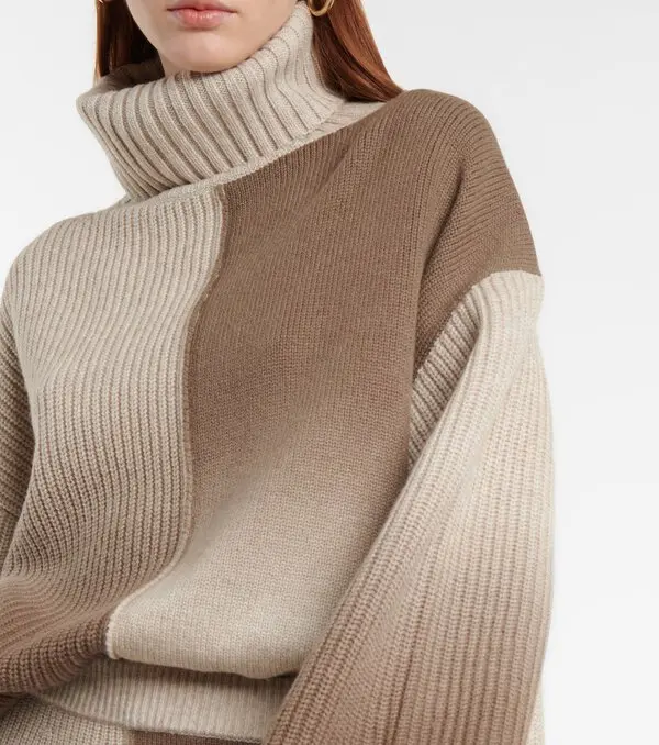 JOSEPH Gradient High Neck Knitted Sweater