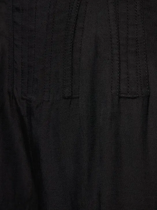 Stella McCartney Crepe Corset Wide Leg Jumpsuit