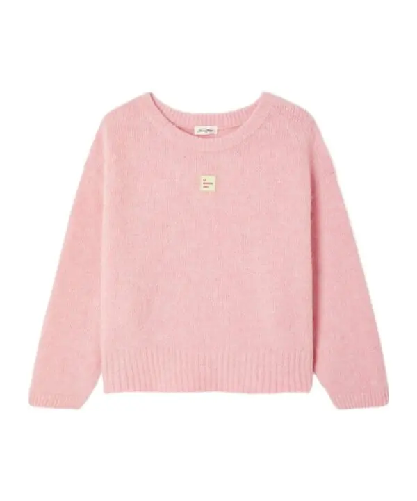 American Vintage East Logo Patch Knitted Sweater