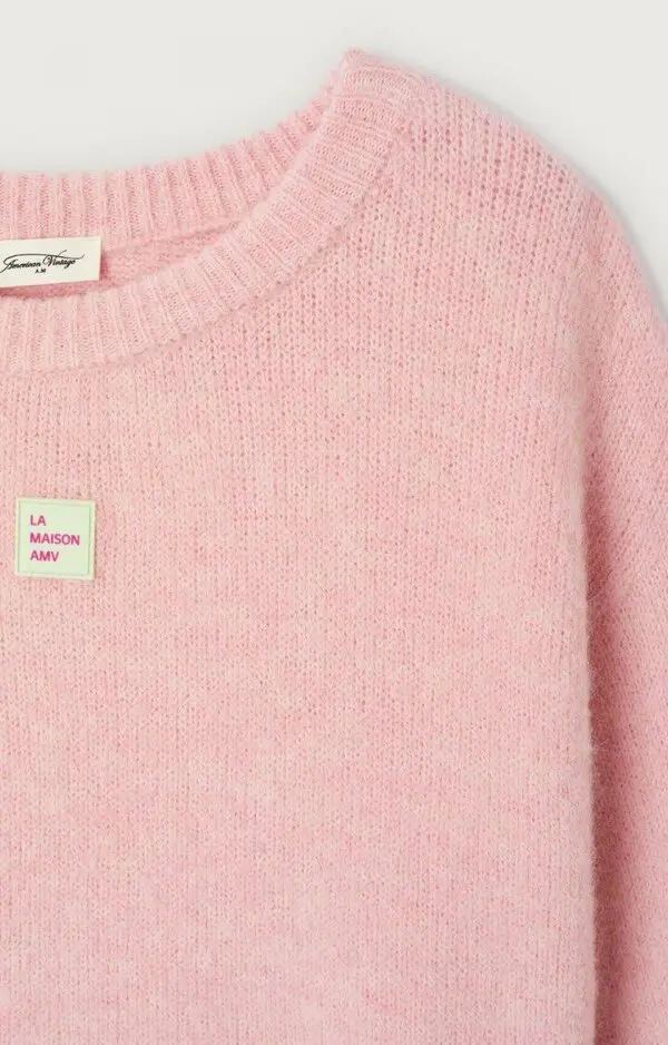 American Vintage East Logo Patch Knitted Sweater