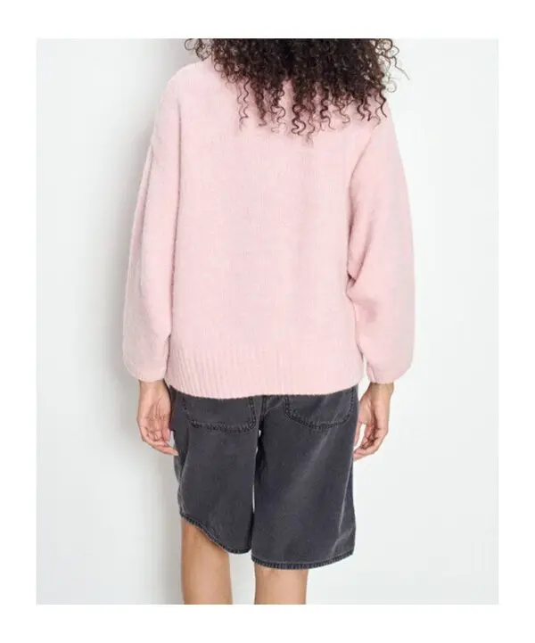 American Vintage East Logo Patch Knitted Sweater