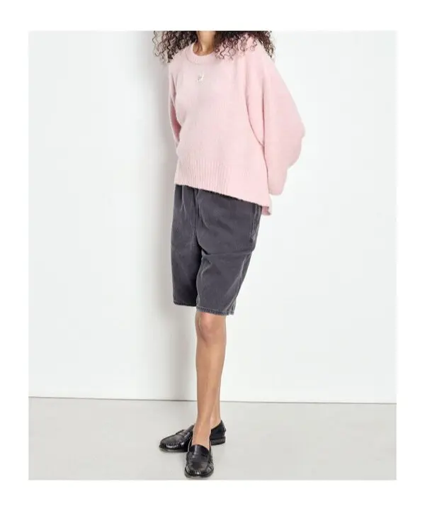 American Vintage East Logo Patch Knitted Sweater