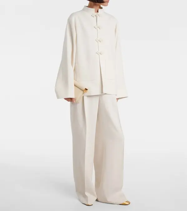 RÓHE High-waisted Wide-leg Casual Pants