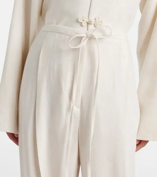 RÓHE High-waisted Wide-leg Casual Pants
