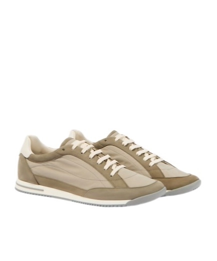 Brunello Cucinelli Leather-trimmed Sneakers
