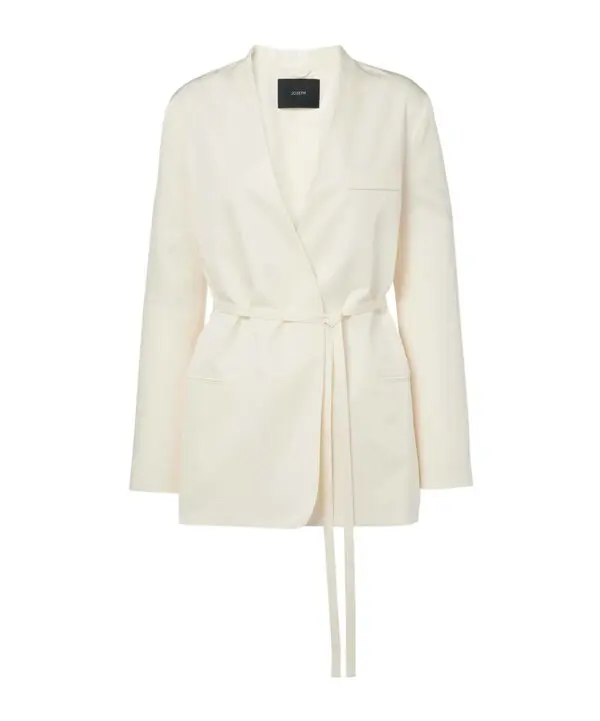 JOSEPH Victor Long-sleeved Blazer - White