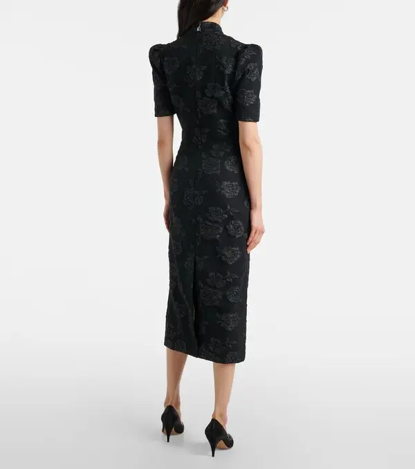 ROTATE BY BIRGER CHRISTENSEN Floral Jacquard Dress