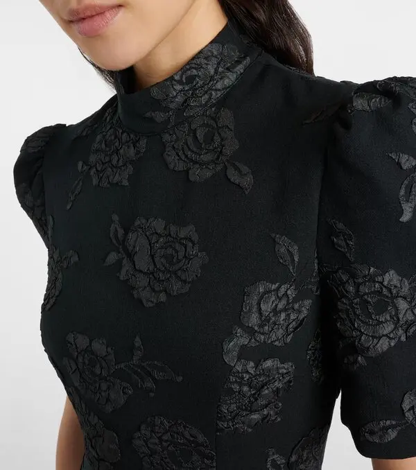 ROTATE BY BIRGER CHRISTENSEN Floral Jacquard Dress