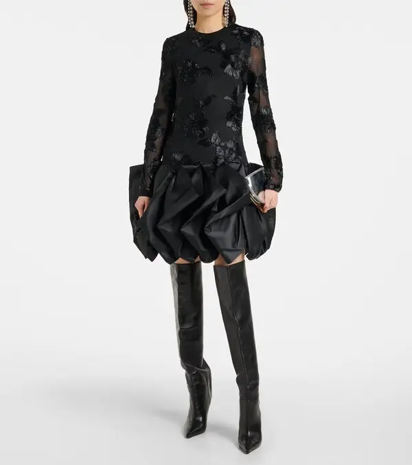 ROTATE BY BIRGER CHRISTENSEN Floral Embroidered Dress
