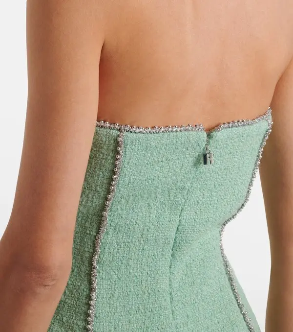 ROTATE BY BIRGER CHRISTENSEN Bouclé Tube Top Dress
