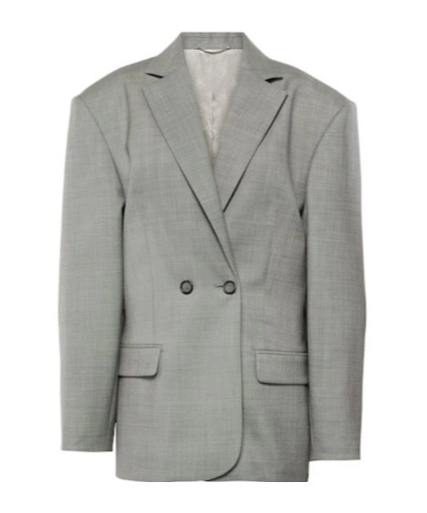 Magda Butrym Boxy Wool Blazer - Gray