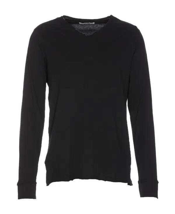 Zadig&Voltaire Round Collar And Long-sleeved T-shirt - Black