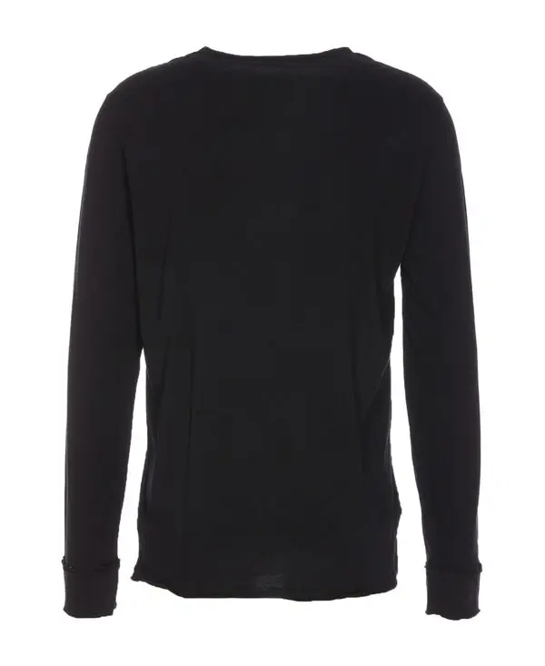 Zadig&Voltaire Round Collar And Long-sleeved T-shirt