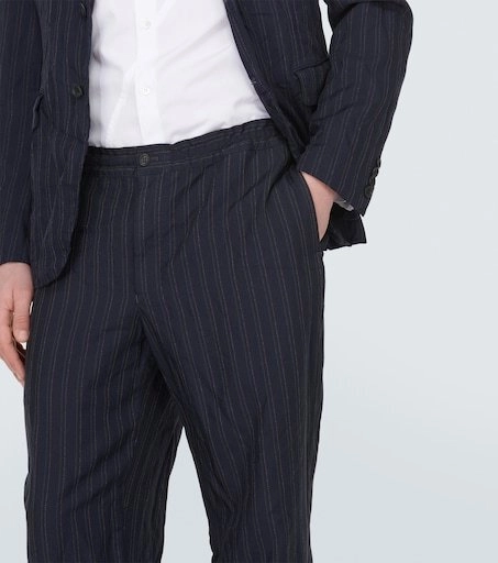Comme Des Garçons Striped Straight Pants