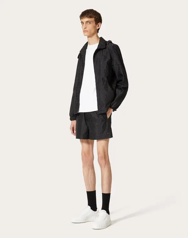 Valentino Garavani Zip-up Hooded Jacket