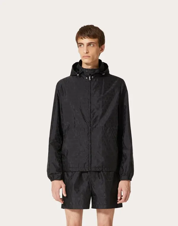Valentino Garavani Zip-up Hooded Jacket
