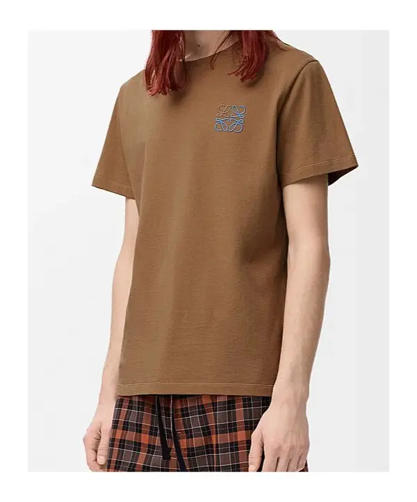 Loewe Logo Embroidered Crewneck T-shirt