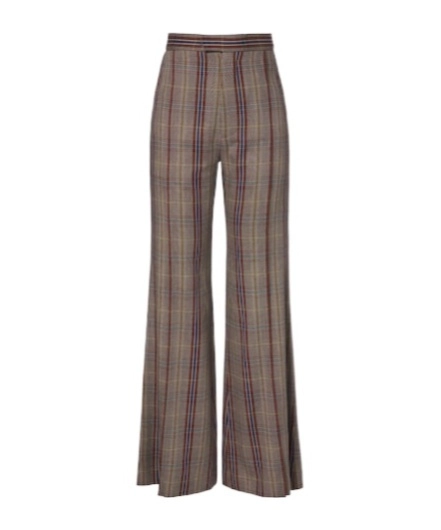VIVIENNE WESTWOOD Checked Wide-leg Pants - Gray
