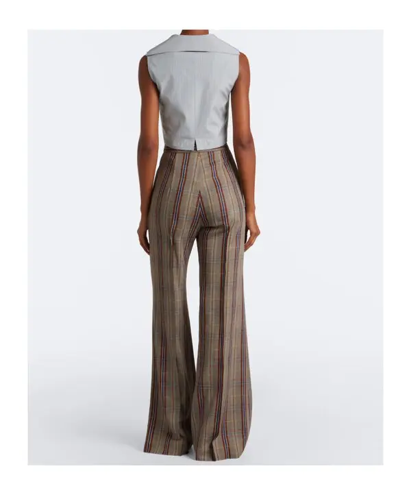 VIVIENNE WESTWOOD Checked Wide-leg Pants