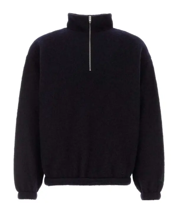 JIL SANDER Half Zip High Neck Sweatshirt