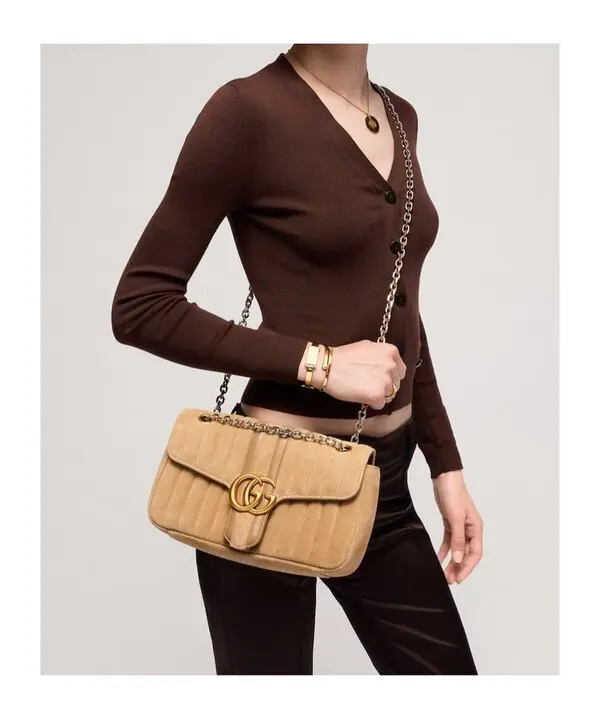 Gucci Jetset Gg Marmont Medium Shoulder Bag