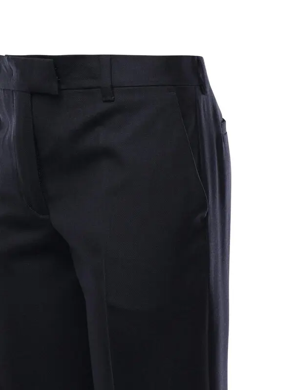 Miu Miu Logo-patch Tailored Trousers