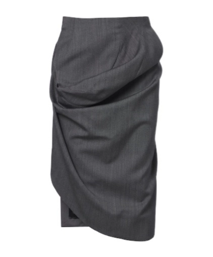 Victoria Beckham Draped Asymmetric Midi Skirt