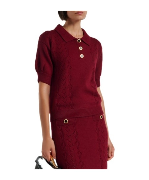 Alessandra Rich Polo Sweater