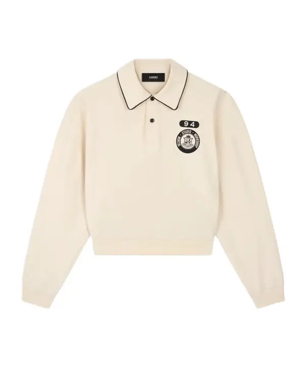 Amiri Collegiate Polo - Alabaster