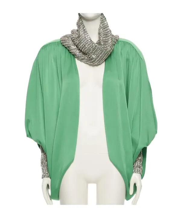 Valentino Garavani Pleated Jacket - Green