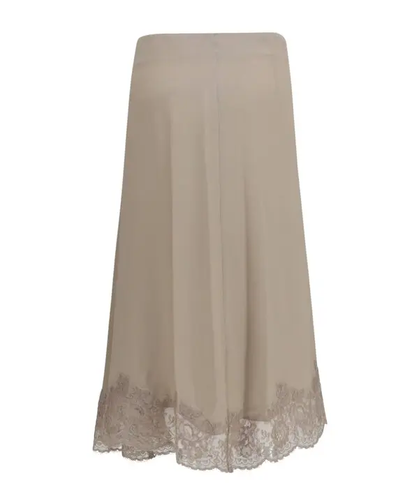 P.a.r.o.s.h Lace-trim Midi Skirt