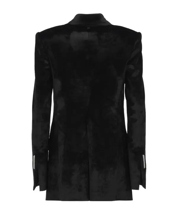 DONDUP Single-breasted Velvet Blazer