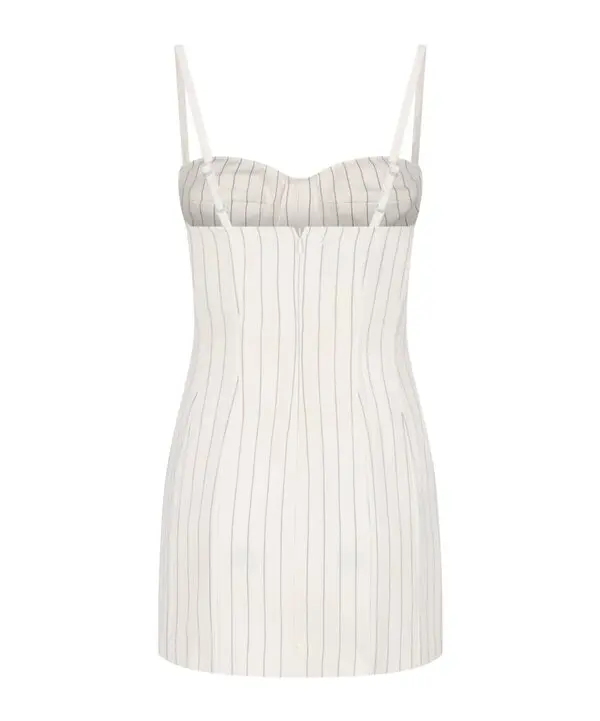 DONDUP Erotica Striped Strap Dress