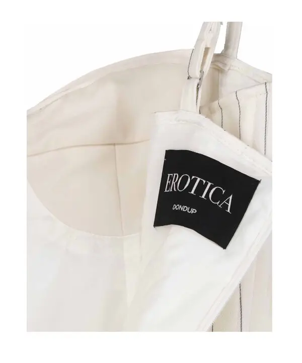 DONDUP Erotica Striped Strap Dress