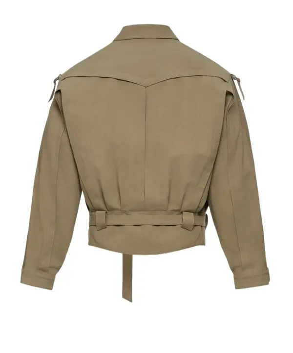 Magda Butrym Cotton Utility Jacket With Belt