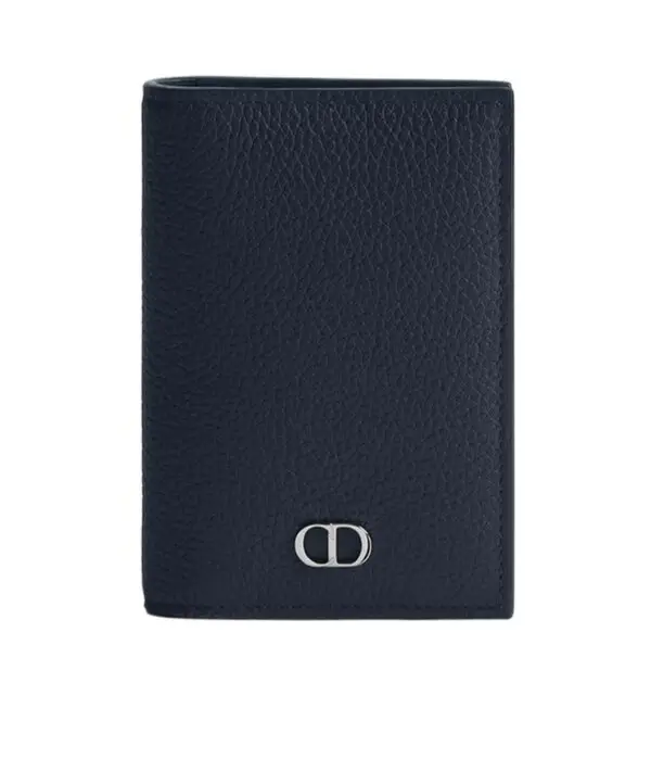 Dior Cdicon Bifold Card Holder - Navy Blue