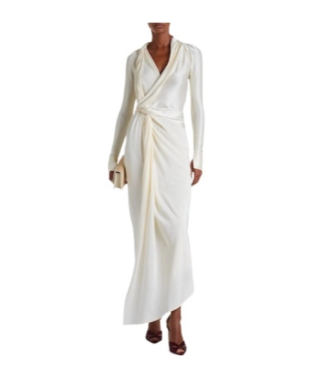 Victoria Beckham Solidcolor Longsleeve Dress