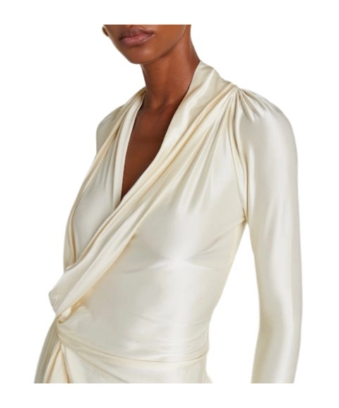 Victoria Beckham Solidcolor Longsleeve Dress