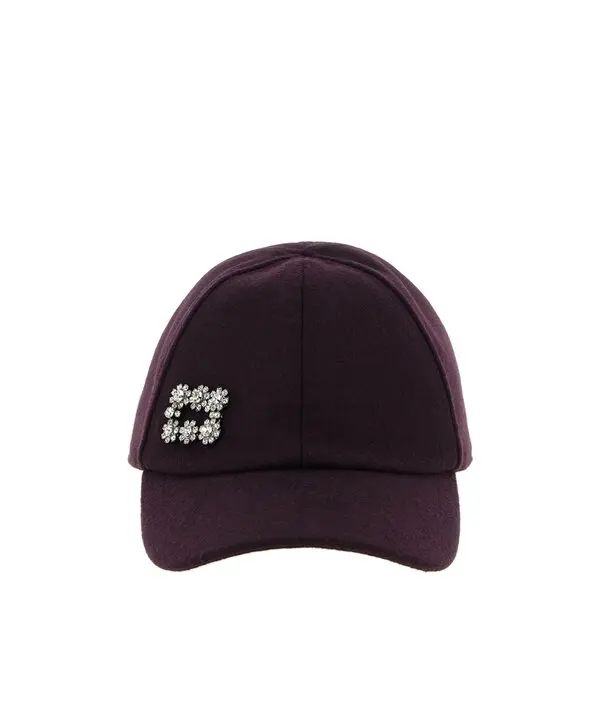 ROGER VIVIER Efflorescence' Cap - Bordeaux