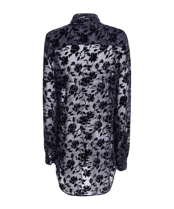 ANN DEMEULEMEESTER Elisabeth Floral-devoré Shirt