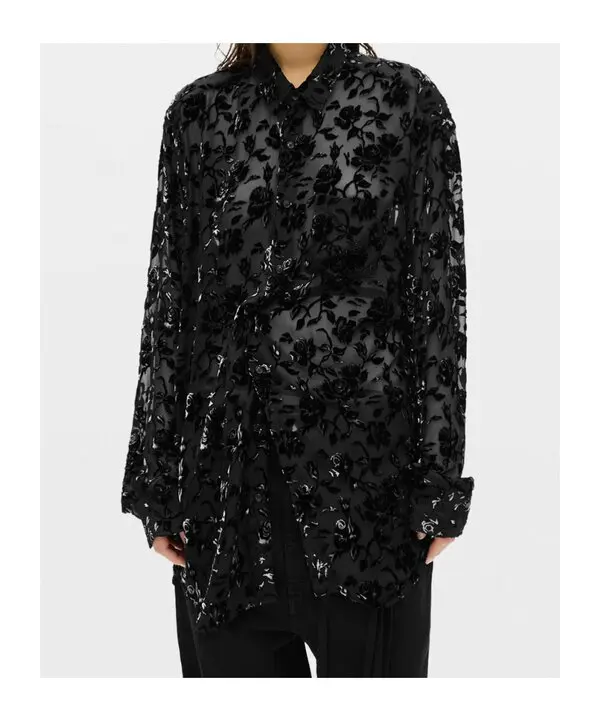 ANN DEMEULEMEESTER Elisabeth Floral-devoré Shirt