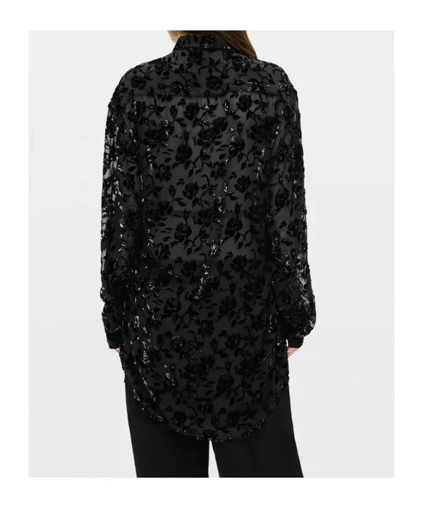 ANN DEMEULEMEESTER Elisabeth Floral-devoré Shirt